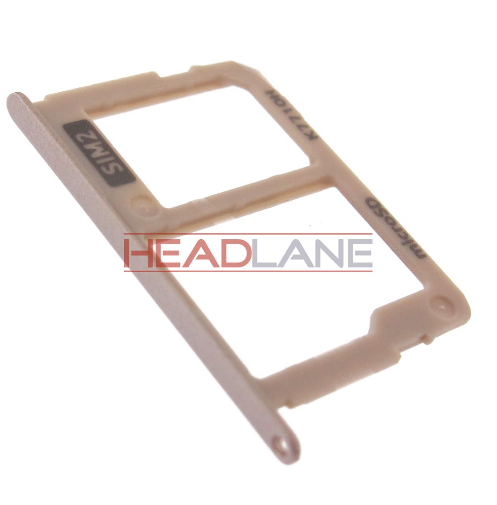 Samsung SM-J330 Galaxy J3 (2017) SIM Tray (Dual SIM)- Gold - GH61-12704C